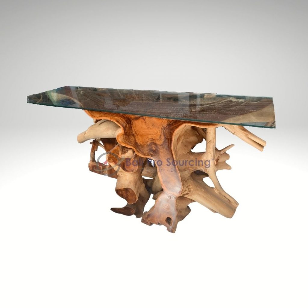 Medium Square Wooden Root Table